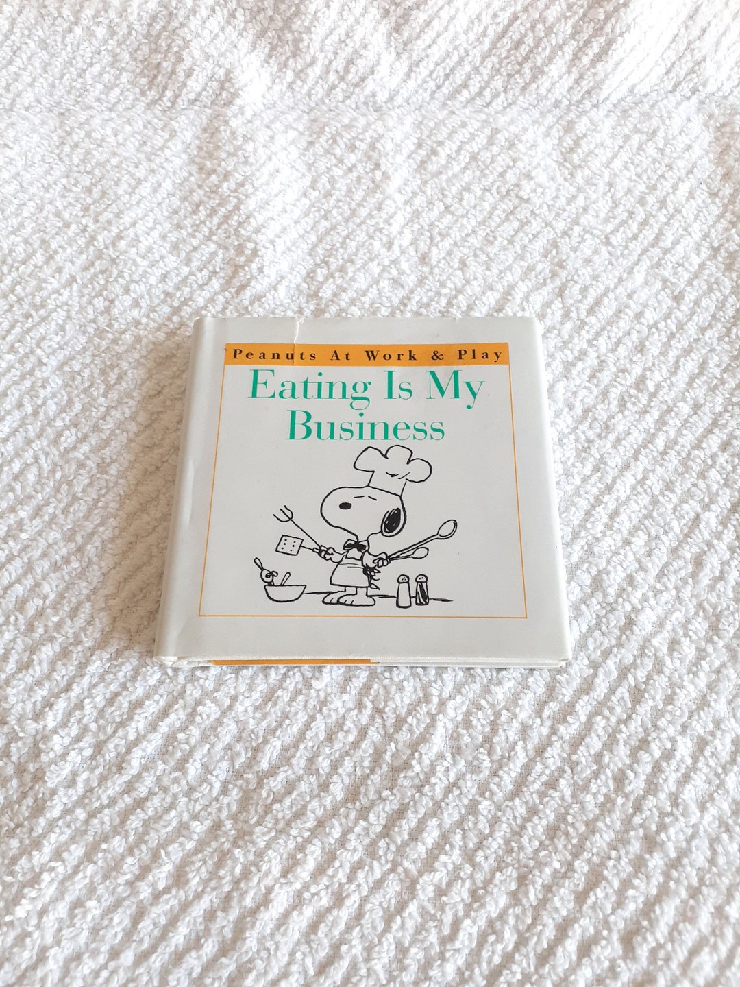 Snoopy Eating is My Business Mini Hardcover Book Peanuts at Work & Play ...