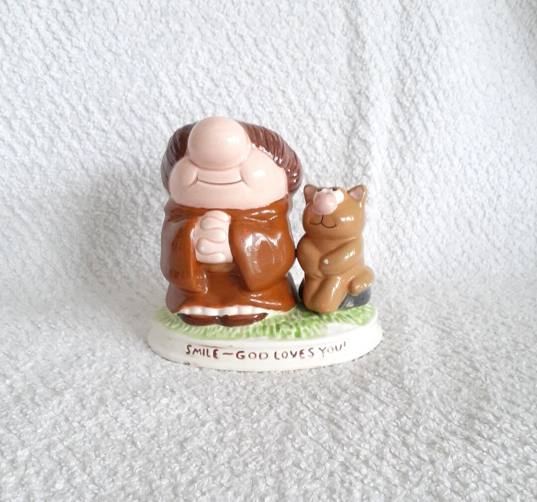 Smile God Loves You Sherman on the Mount Vintage Religious Figurine - Etsy