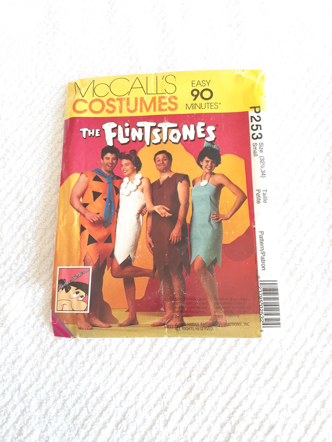 Sewing Pattern Costume the Flintstones Mccall's P253 Easy 90 Minutes ...