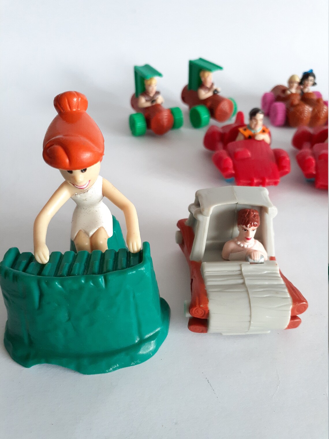 Flintstones Lot Vintage Meal Toys Wilma Fred Barney Bam Bam - Etsy Canada