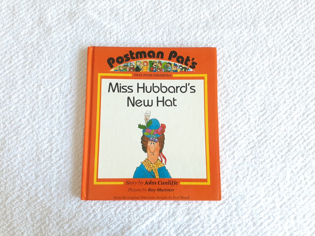 Postman Pat's Vintage Book Miss Hubbard's New Hat Hardcover Original ...