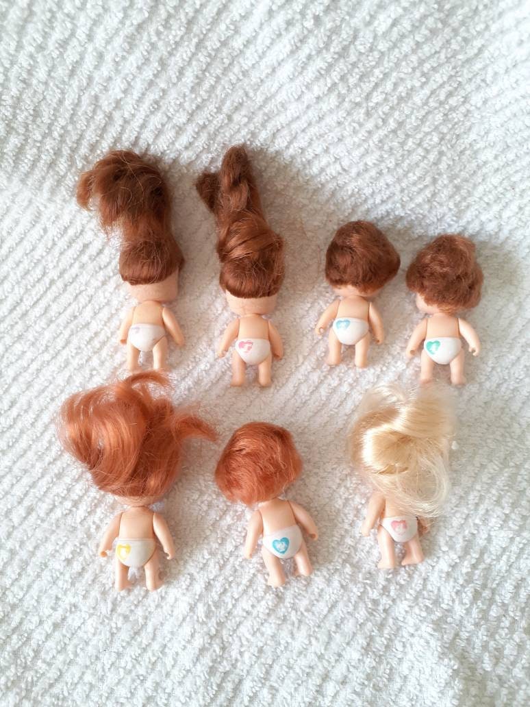 Tyco Diaper Dolls 90's Quints Blonde Redhead Brunette Lot - Etsy