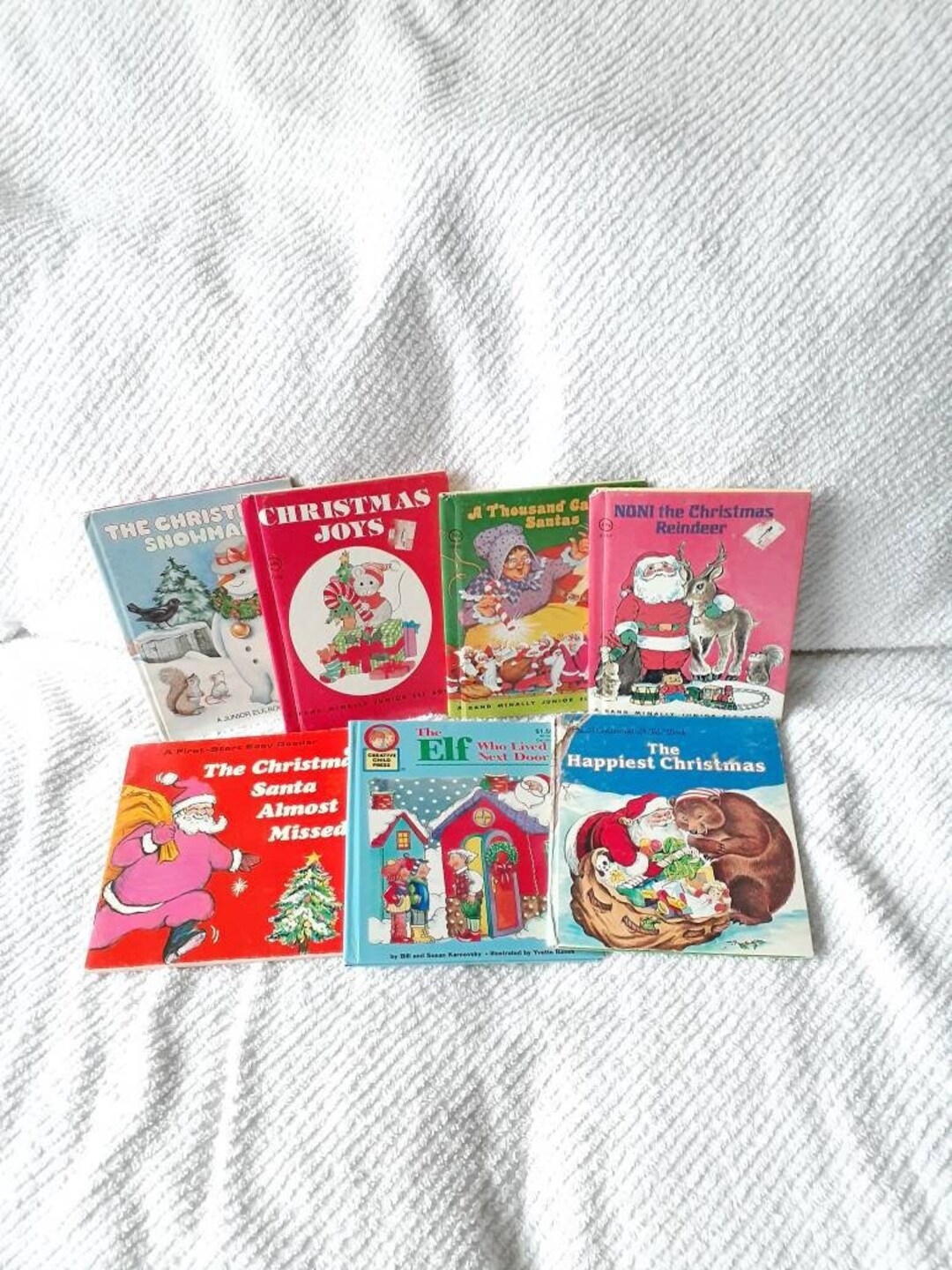 Christmas Storybook Lot 7 Books Elf Who Lived Next Door the - Etsy