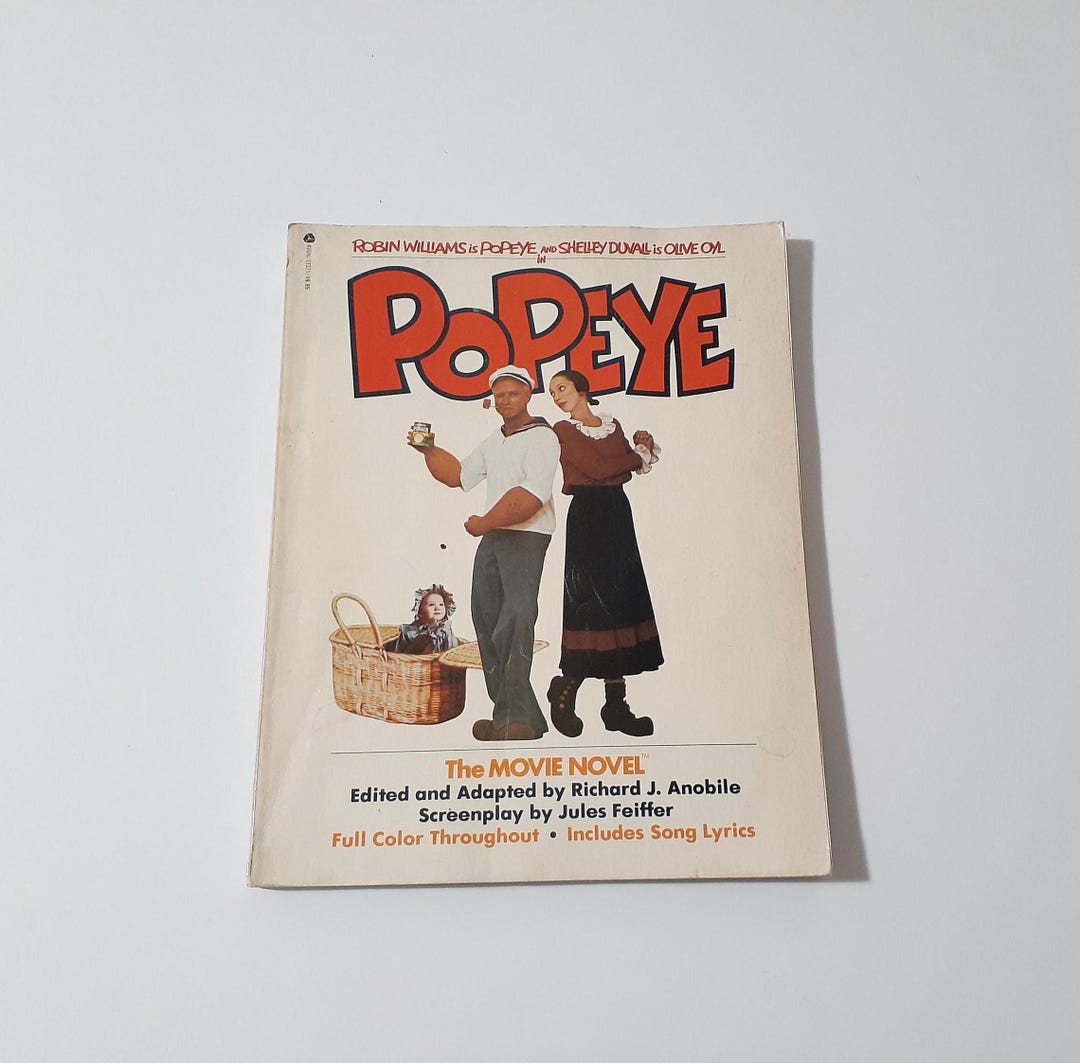 Movie Novel Popeye Full Colour With Song Lyrics Sweetpea Brutus Musical ...