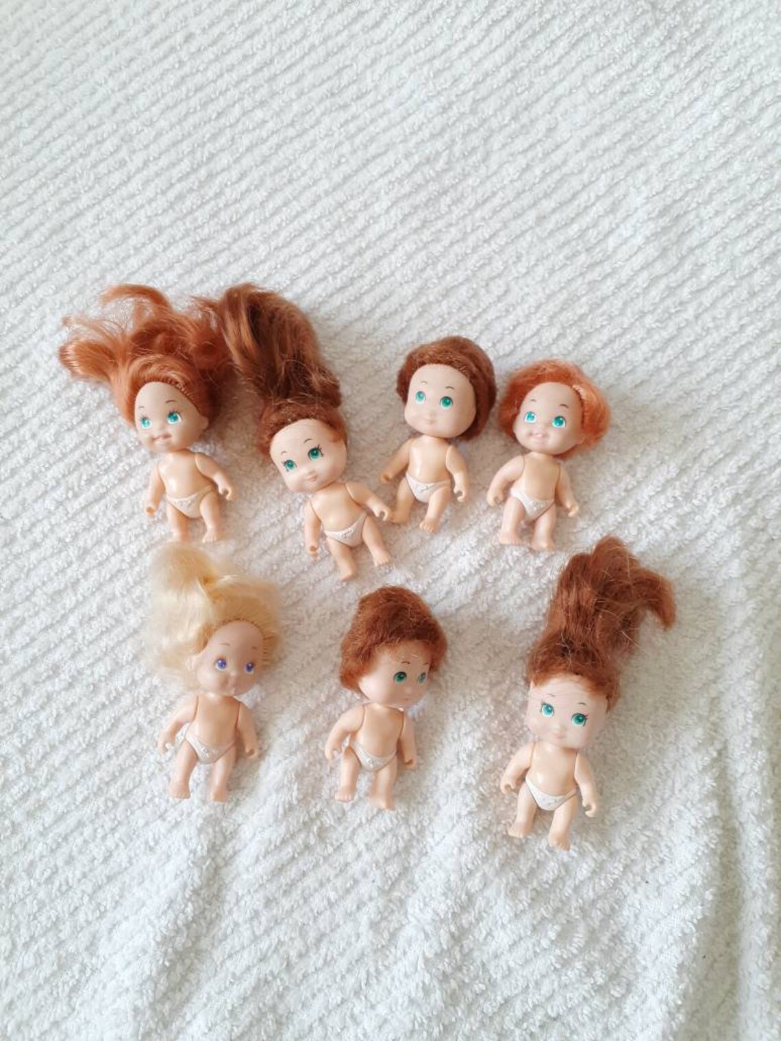 Tyco Diaper Dolls 90's Quints Blonde Redhead Brunette Lot - Etsy