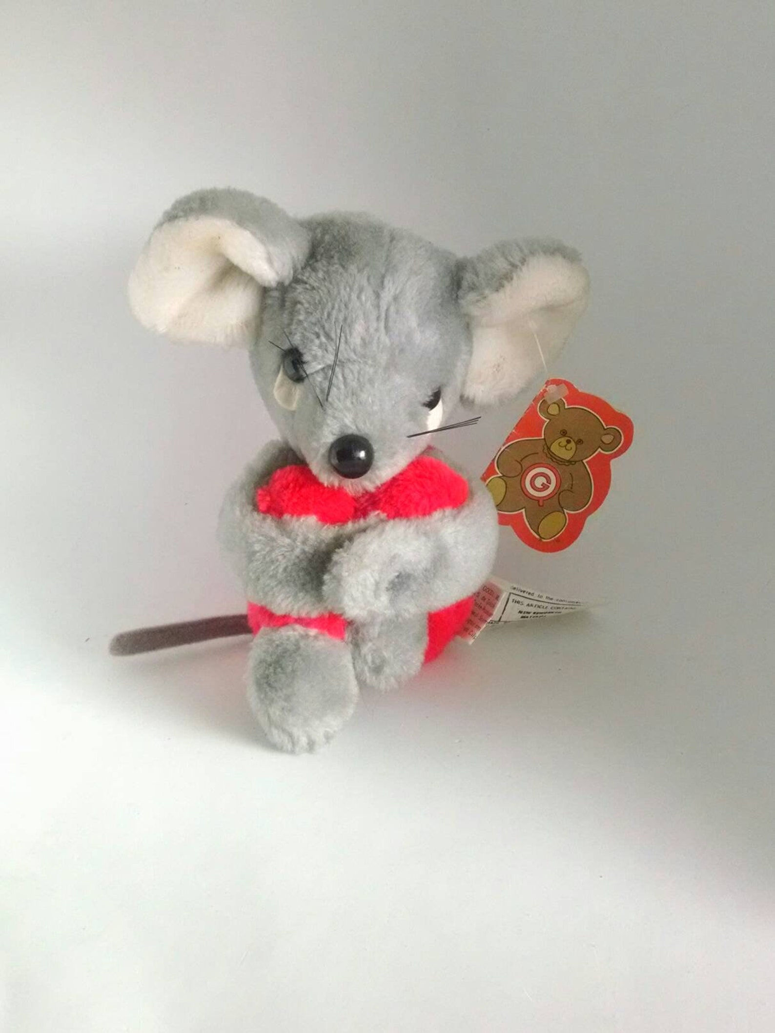 Knee Hugger RARE Plush Mouse Midcentury Shredded Clipping | Etsy