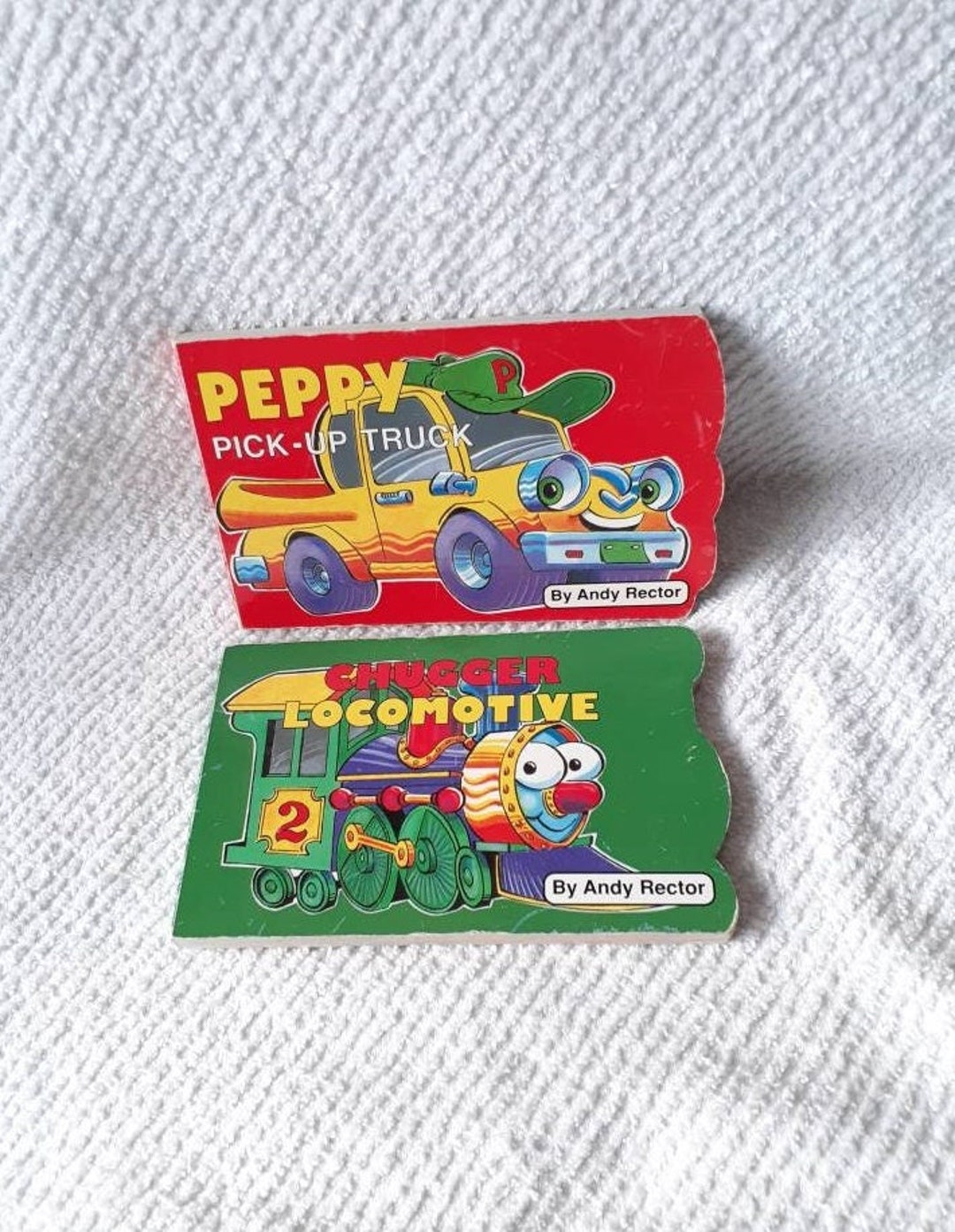 Peppy Pick up Truck Chugger Locomotive Pair Vintage Landolls Board ...