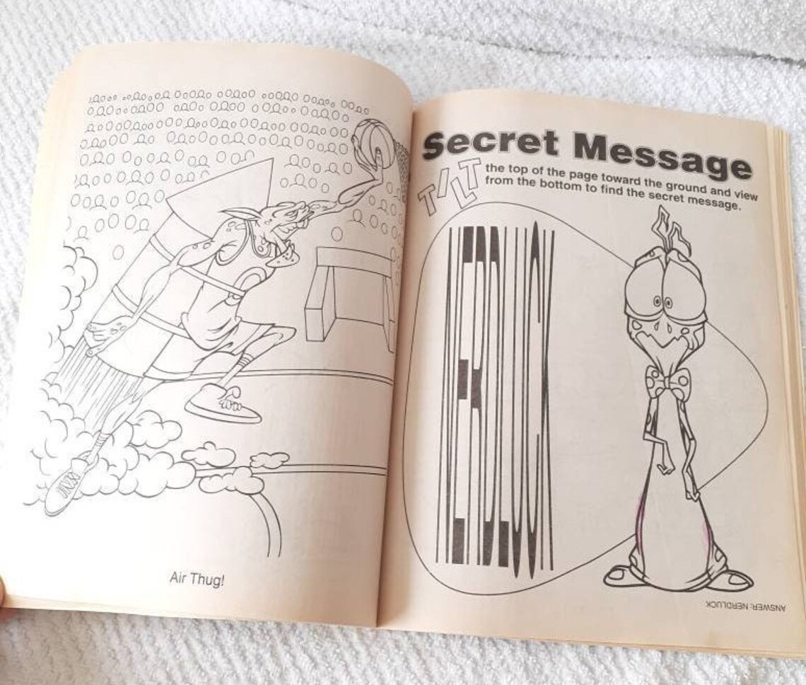 Space Jam Colouring Activity Booklet VTG Landoll's - Etsy