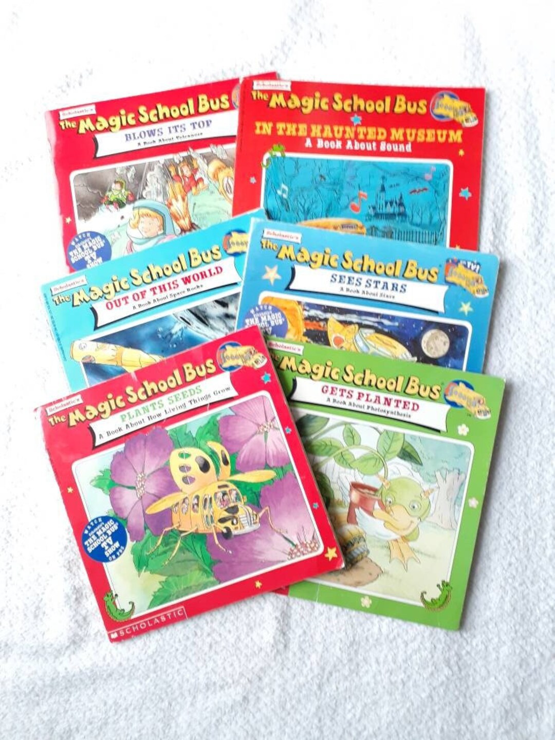 The Magic School Bus Lot of Vintage Books Ms. Frizzle Kids Science ...