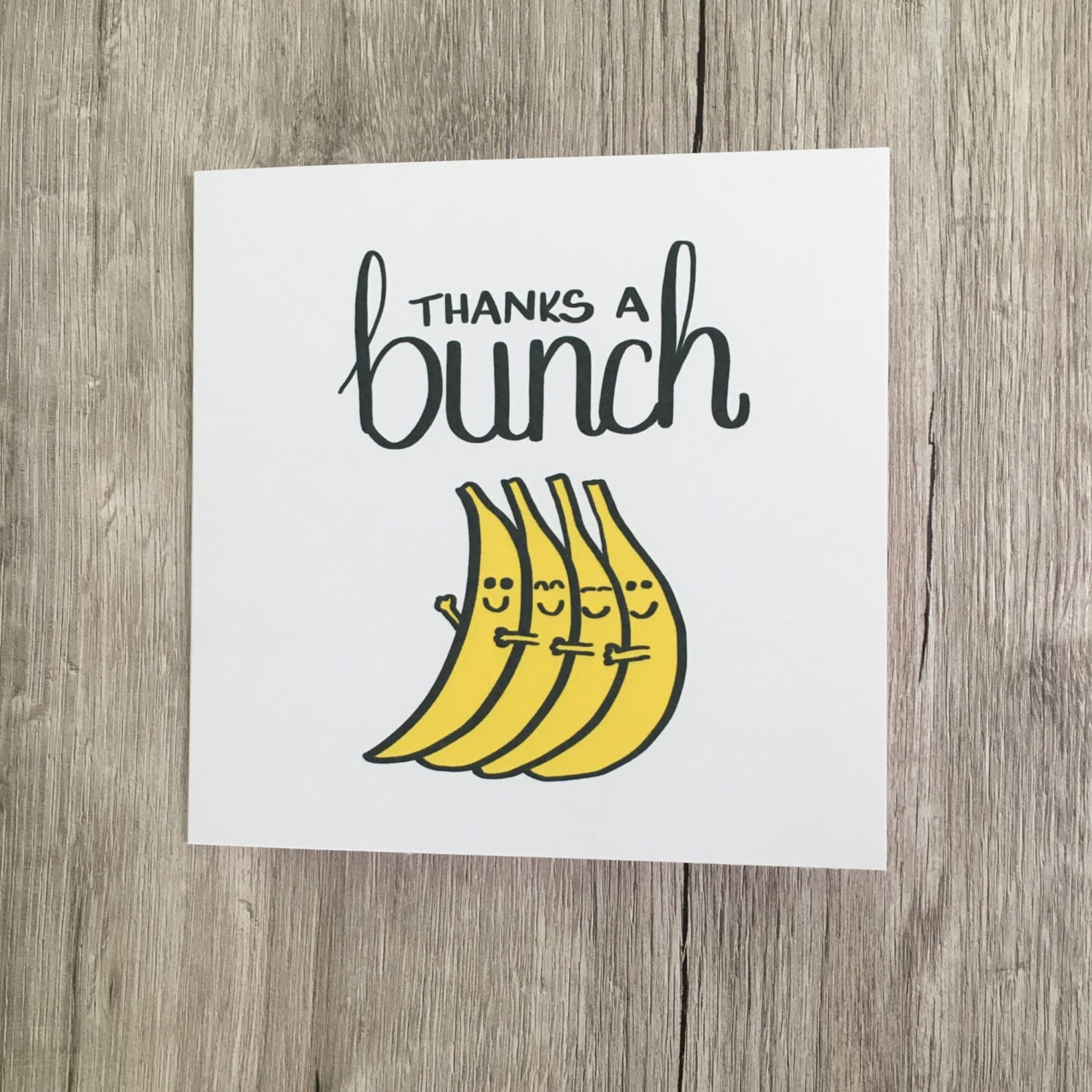 Funny Card // Pun Card // Thank You // Thanks // Thanks a - Etsy