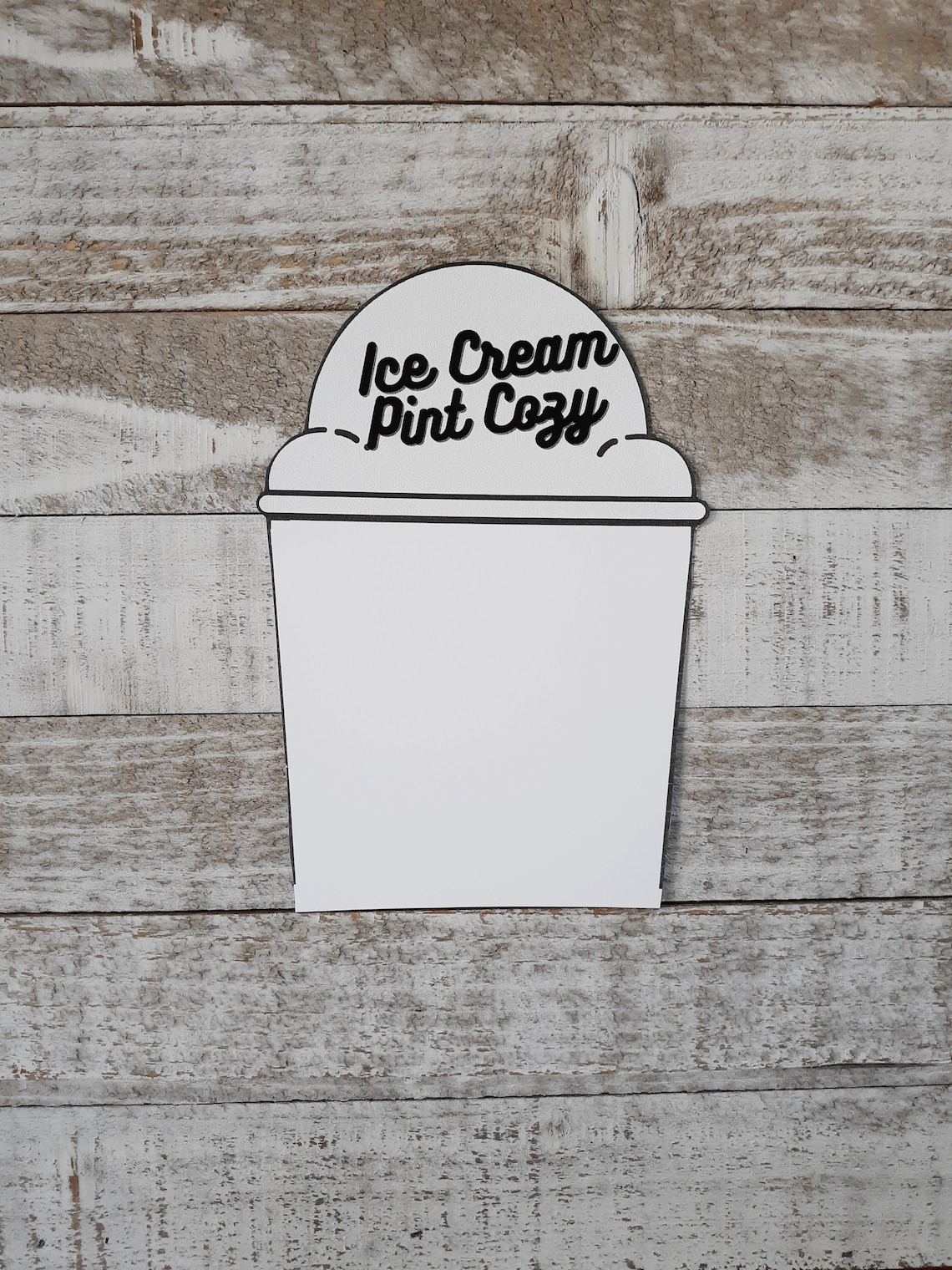 PRINTABLE Ice Cream Pint Cozy Template - Downloadable PDF - Handmade ...