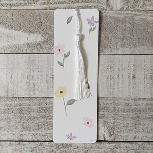 Floral Bookmark - Flower Bookmark - Double Sided - Cute Bookmark - Book ...
