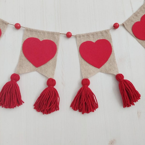 Valentine Bunting - Etsy