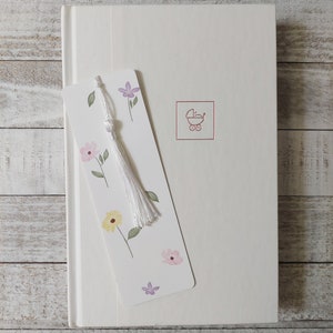 Floral Bookmark - Flower Bookmark - Double Sided - Cute Bookmark - Book ...