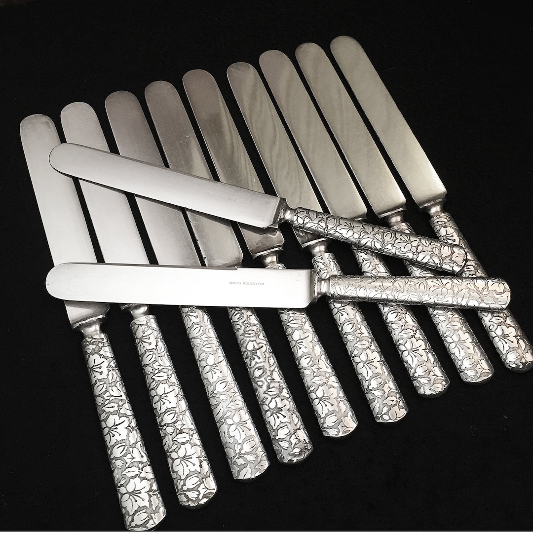 Reed Barton BROCADE 1870 11 Silverplate Blunt Solid Dinner - Etsy