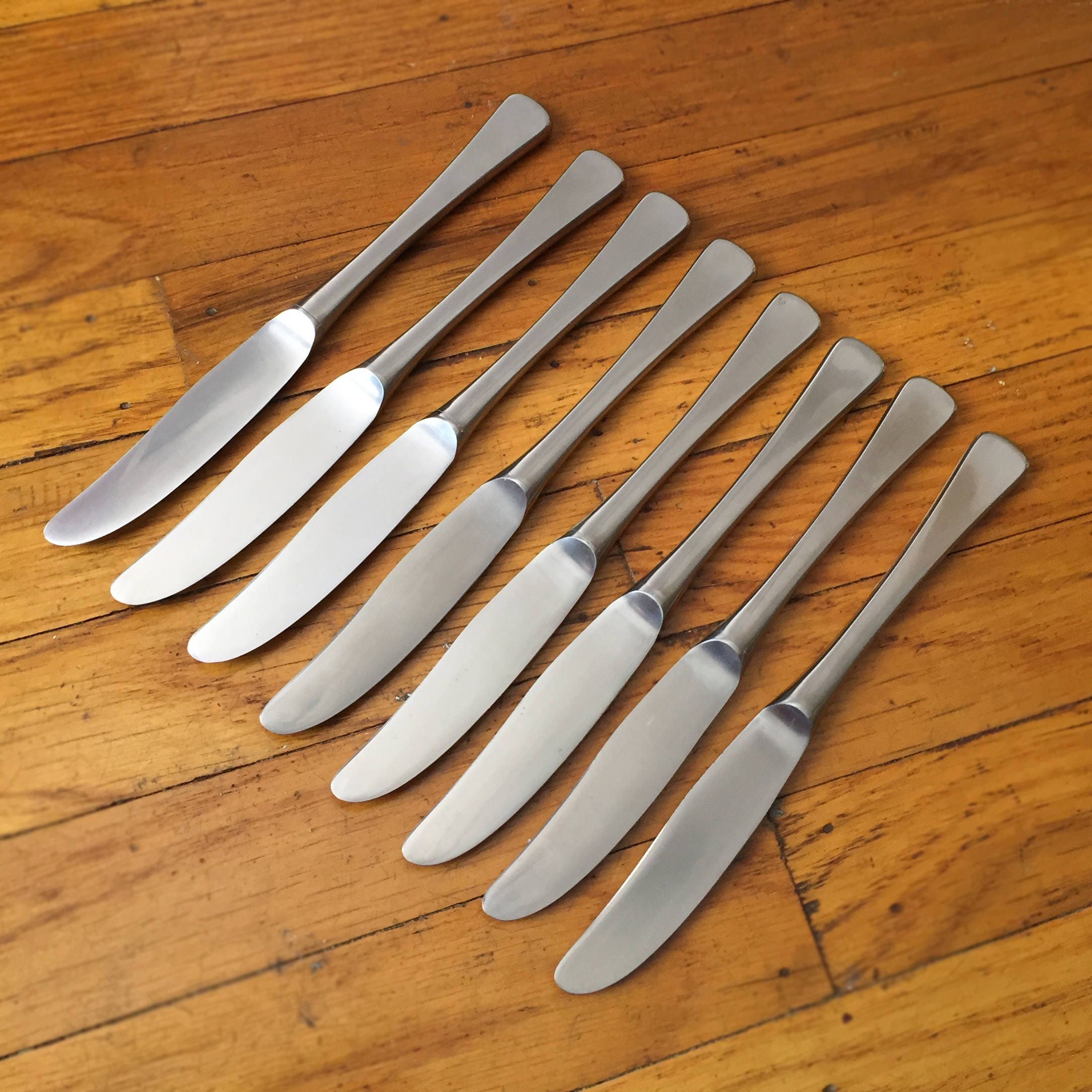 WMF FINESSE Germany - 8 SATIN Stainless Cromargan Dinner Knives ...