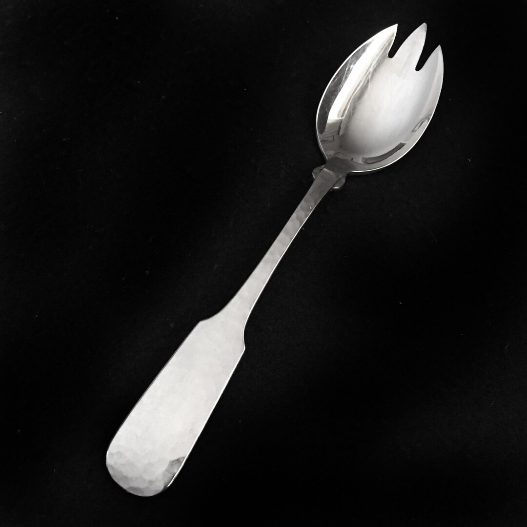 Towle HAMMERSMITH GERMANY Glossy Stainless Pierced Serving Spoon Spork ...
