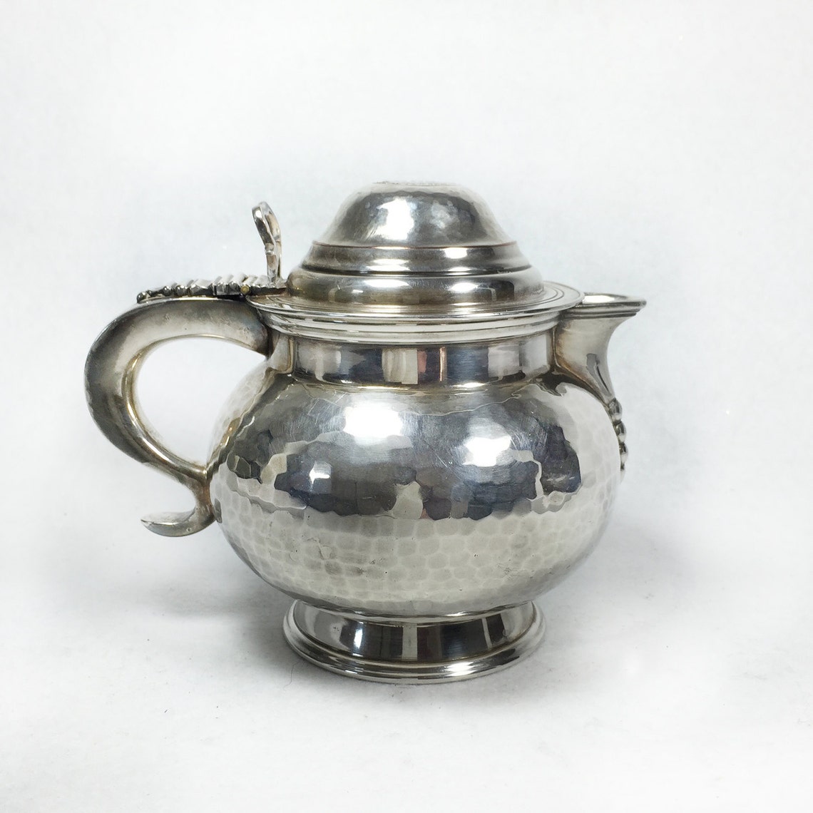 Rare BARKER ELLIS 1787 King George III Shilling Lidded Pitcher ...