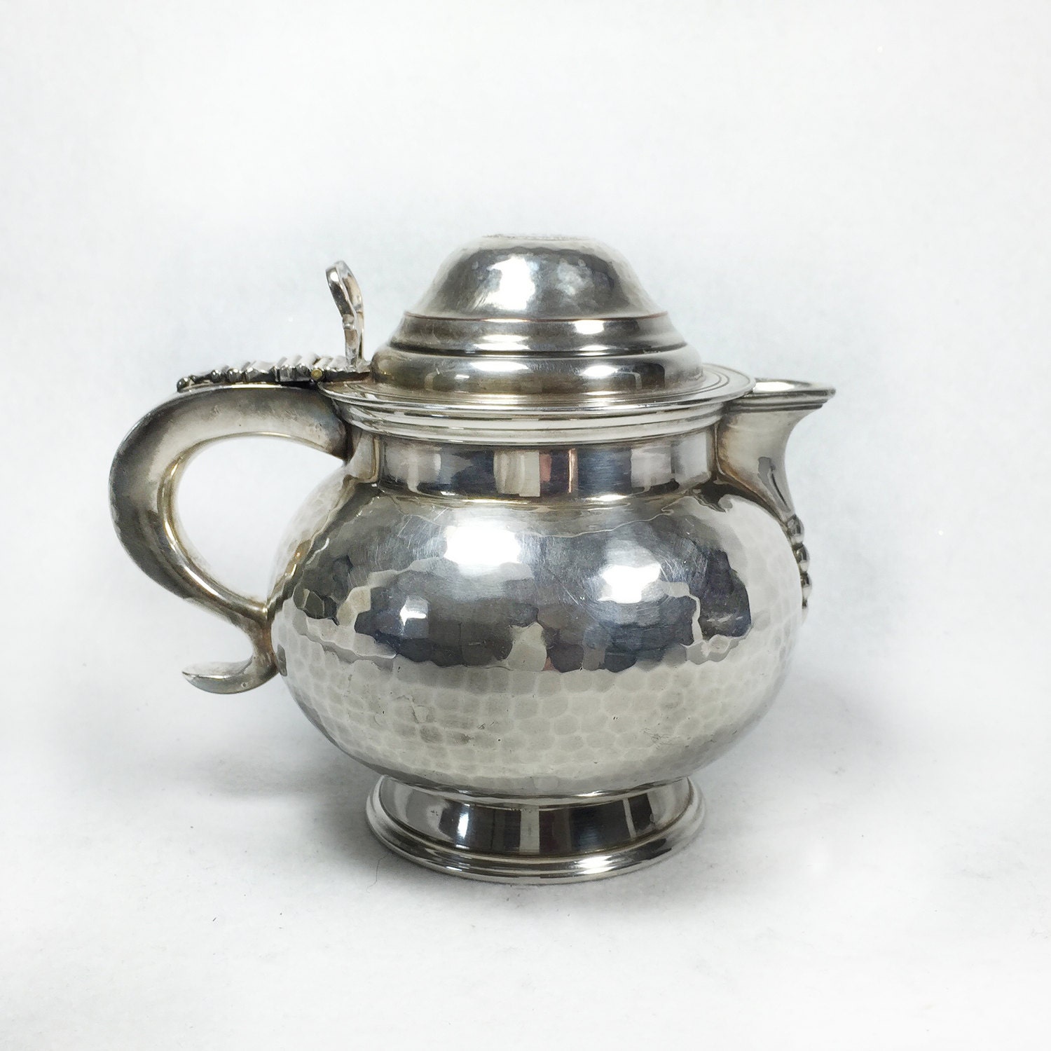 Rare BARKER ELLIS 1787 King George III Shilling Lidded Pitcher ...