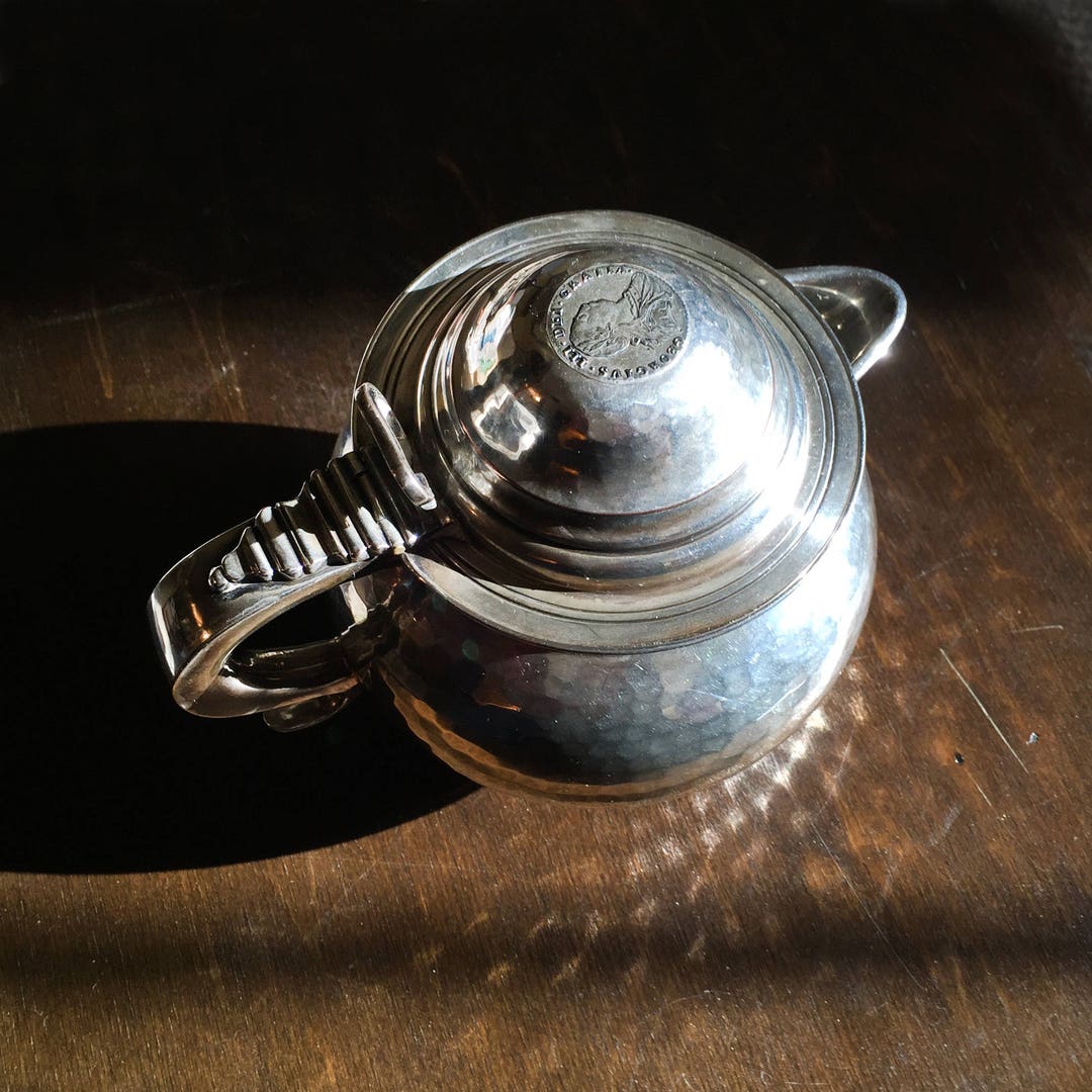 Rare BARKER ELLIS 1787 King George III Shilling Lidded Pitcher ...