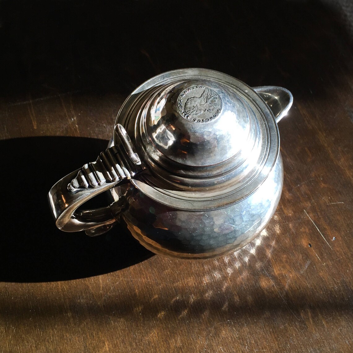 Rare BARKER ELLIS 1787 King George III Shilling Lidded Pitcher ...