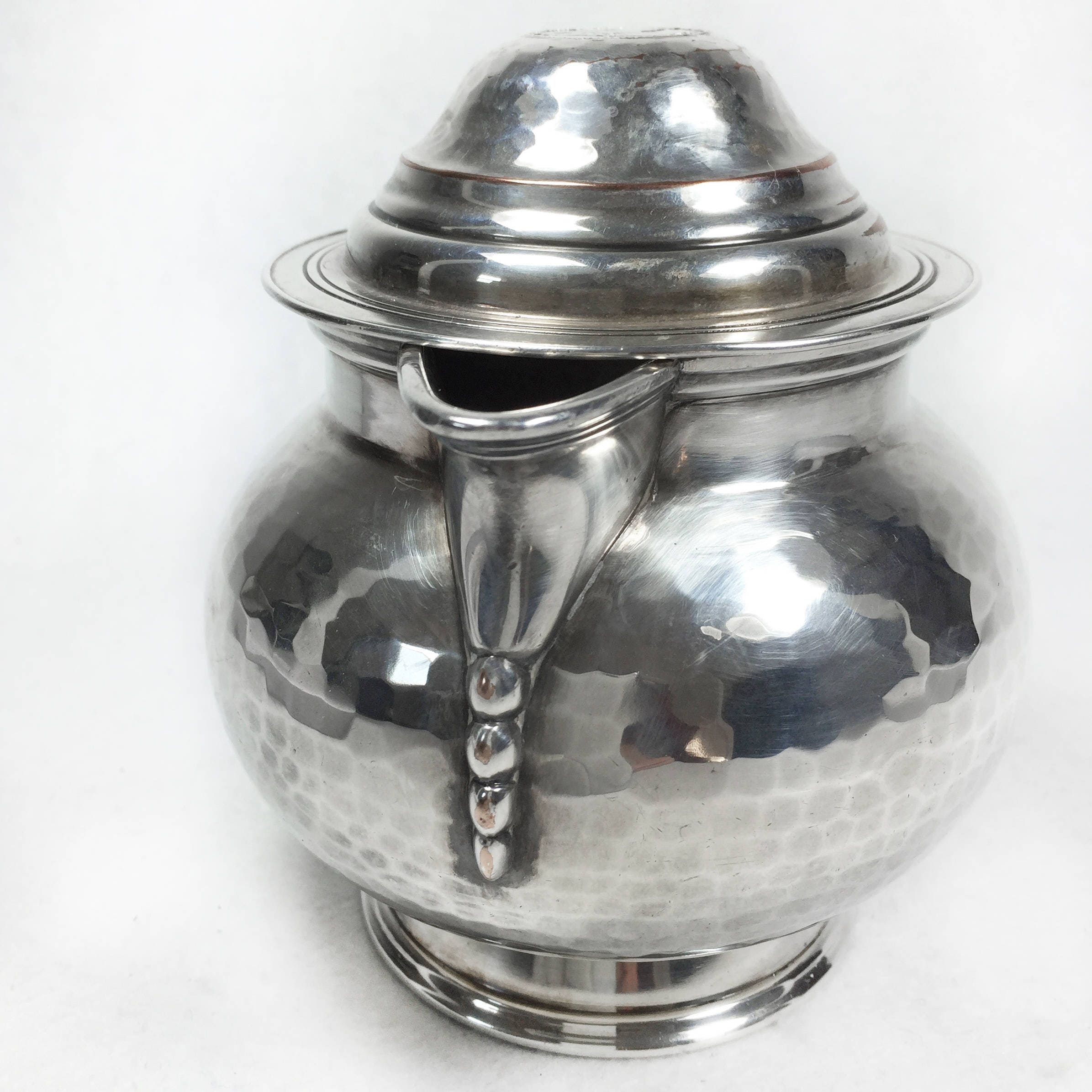 Rare BARKER ELLIS 1787 King George III Shilling Lidded Pitcher ...