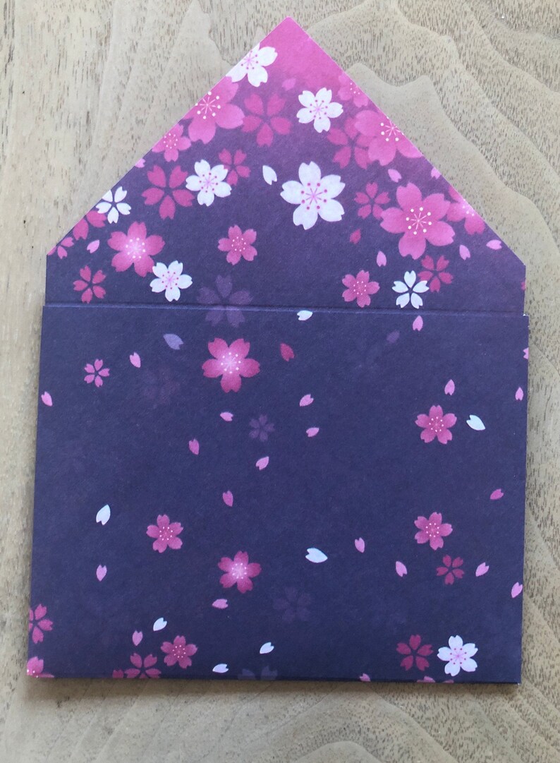 Japanese Style cherry Blossoms Origami Mini Envelopes 12 - Etsy