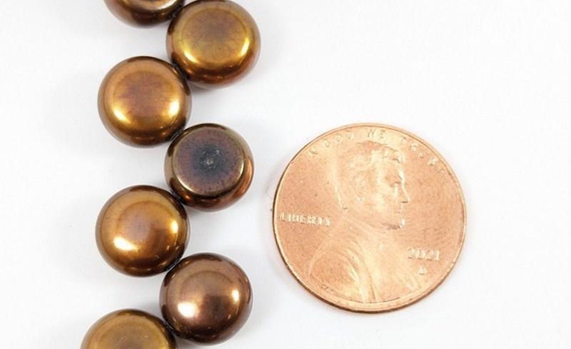 Vintage Chocolate-bronze Color Pearl Necklace - Etsy