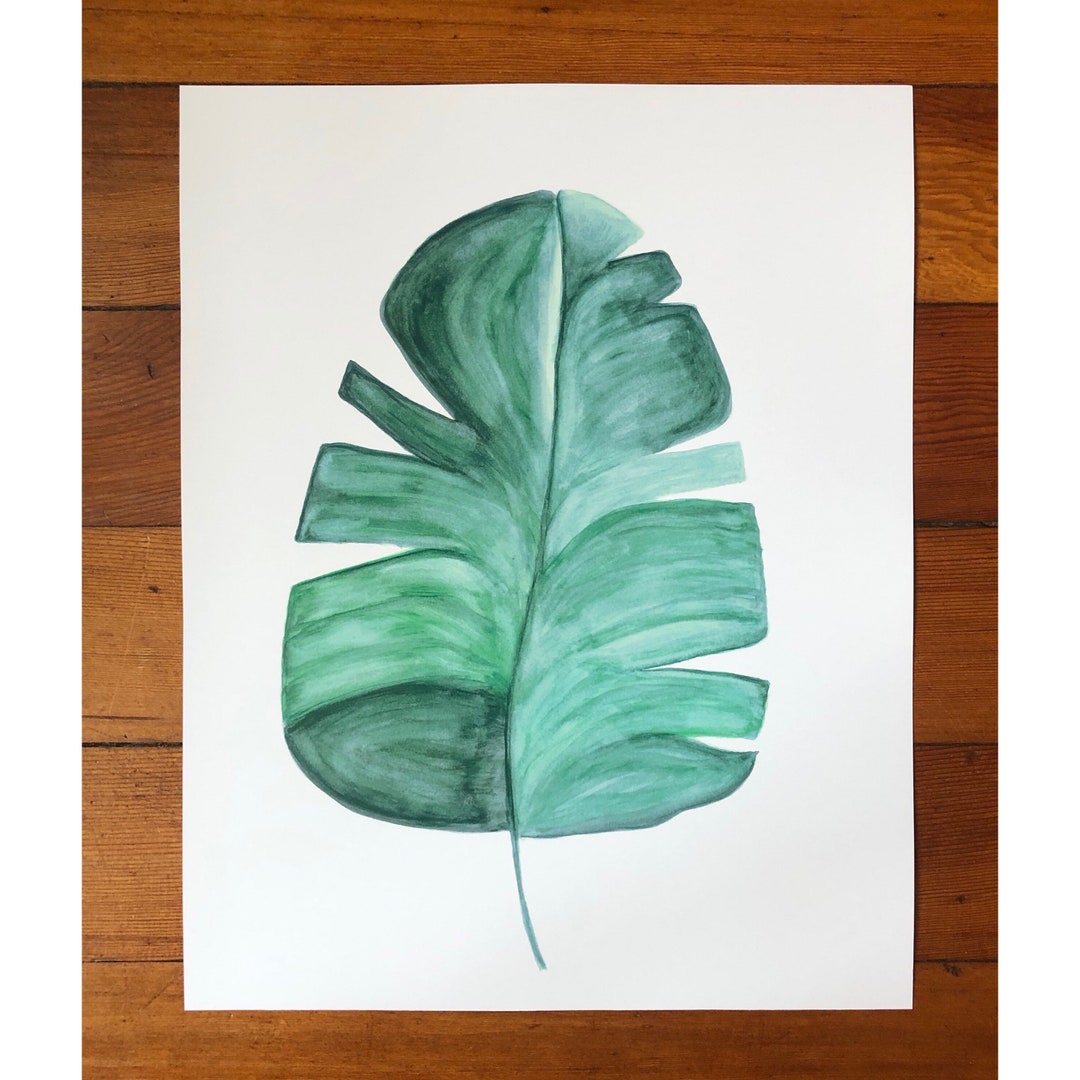 Watercolor Leaves - Etsy