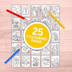 Printable Animal Coloring Pages, Baby Shower Activities, Kids Party ...