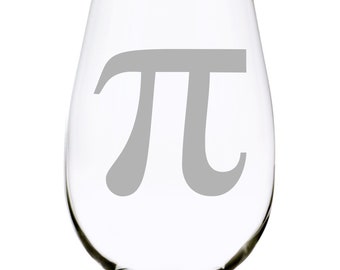 Pi Symbol Wine Glass - Etsy