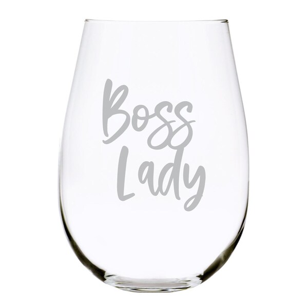 Boss Lady Wine Glass - Etsy