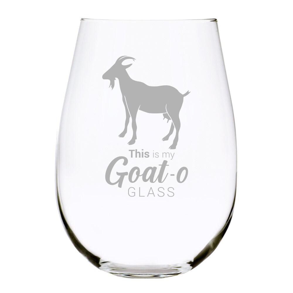 This is My Goat-o Glass Stemless Wine Glass 17 Oz. - Etsy UK