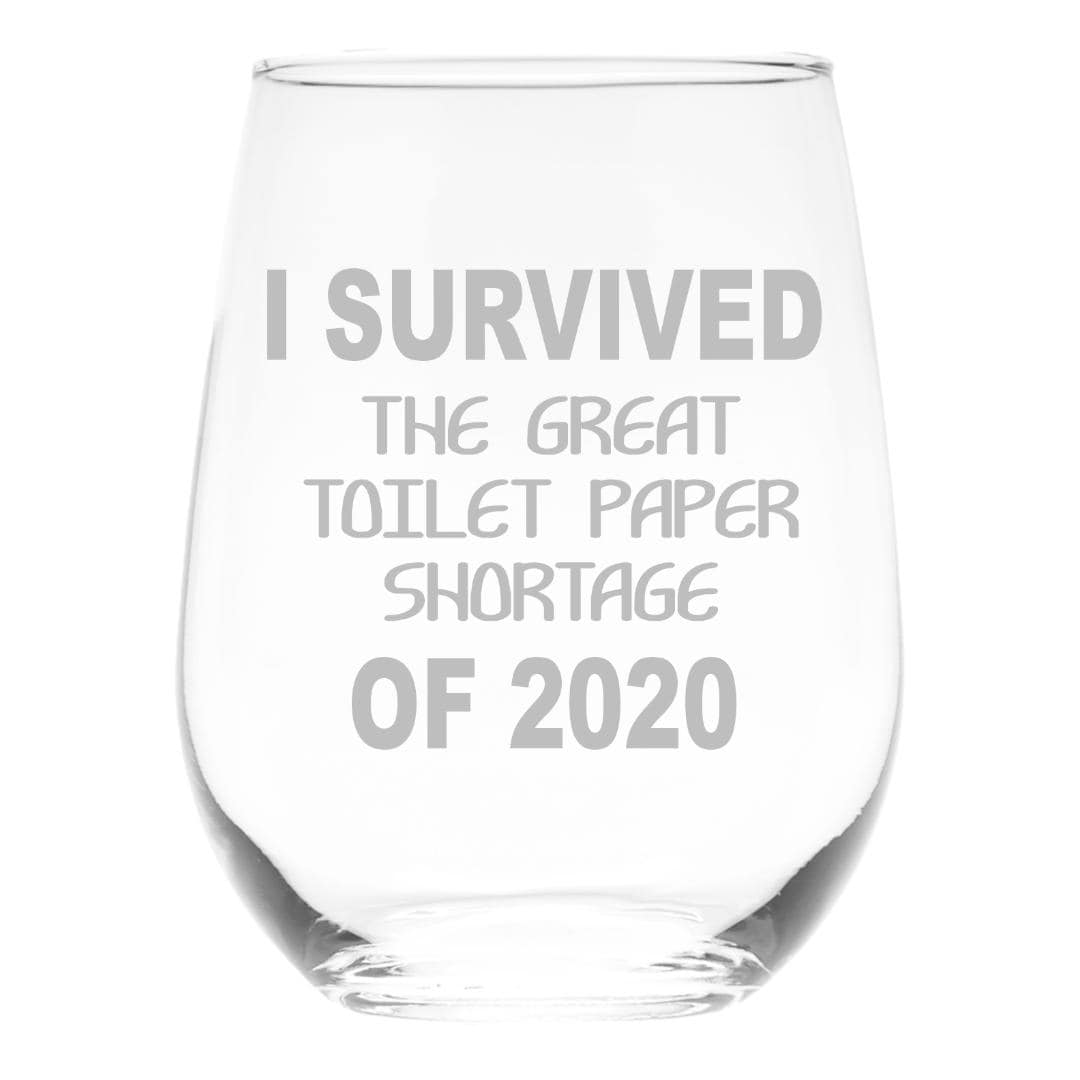 Toilet Paper Shortage 2020 Stemless Wine Glass, Funny Novelty Gift - Etsy