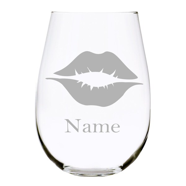 Lips Wine Glass - Etsy