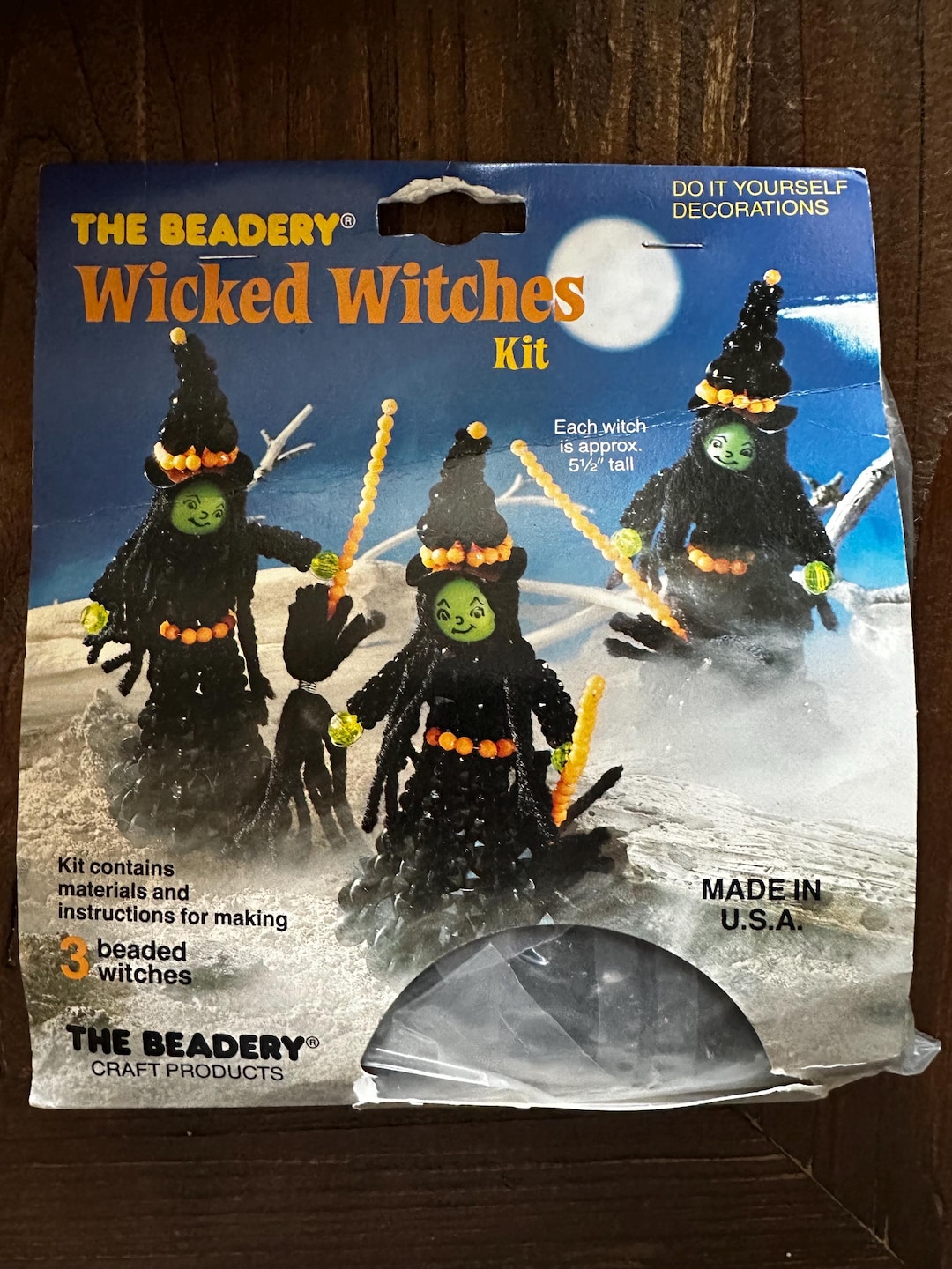 Vintage THE BEADERY Wicked Witches Kit Halloween Ornament #4792 - Etsy