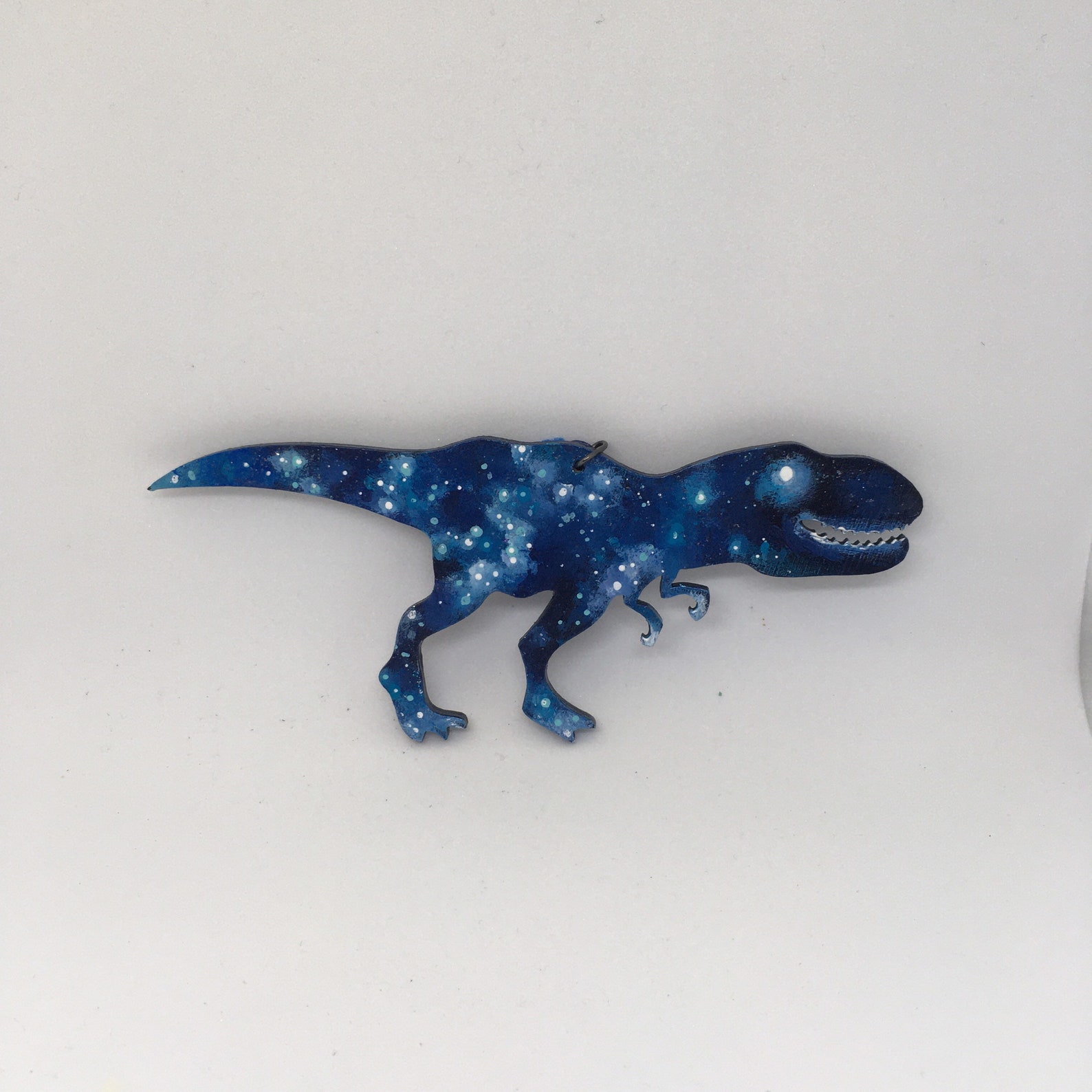 Galaxy T-rex Dinosaur Starry Cosmic Wooden Ornament - Etsy