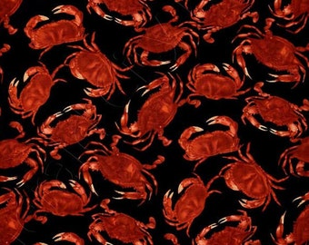 Crab fabric | Etsy