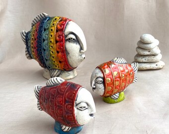 Small Ceramic Fish - Etsy