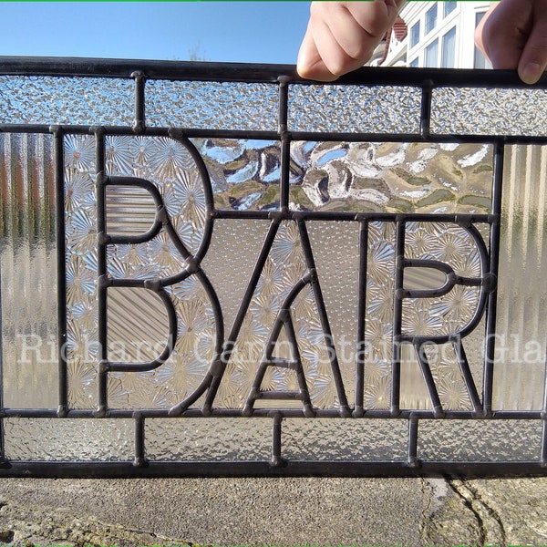 Stained Glass Bar Light - Etsy