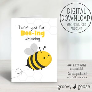Printable Teacher Card, Thank You Card, Funny Birthday Card, Digital ...