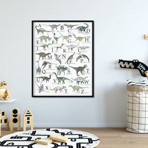 DINOSAUR ALPHABET PRINT / Digital Files / Dinosaur Art / Instant ...