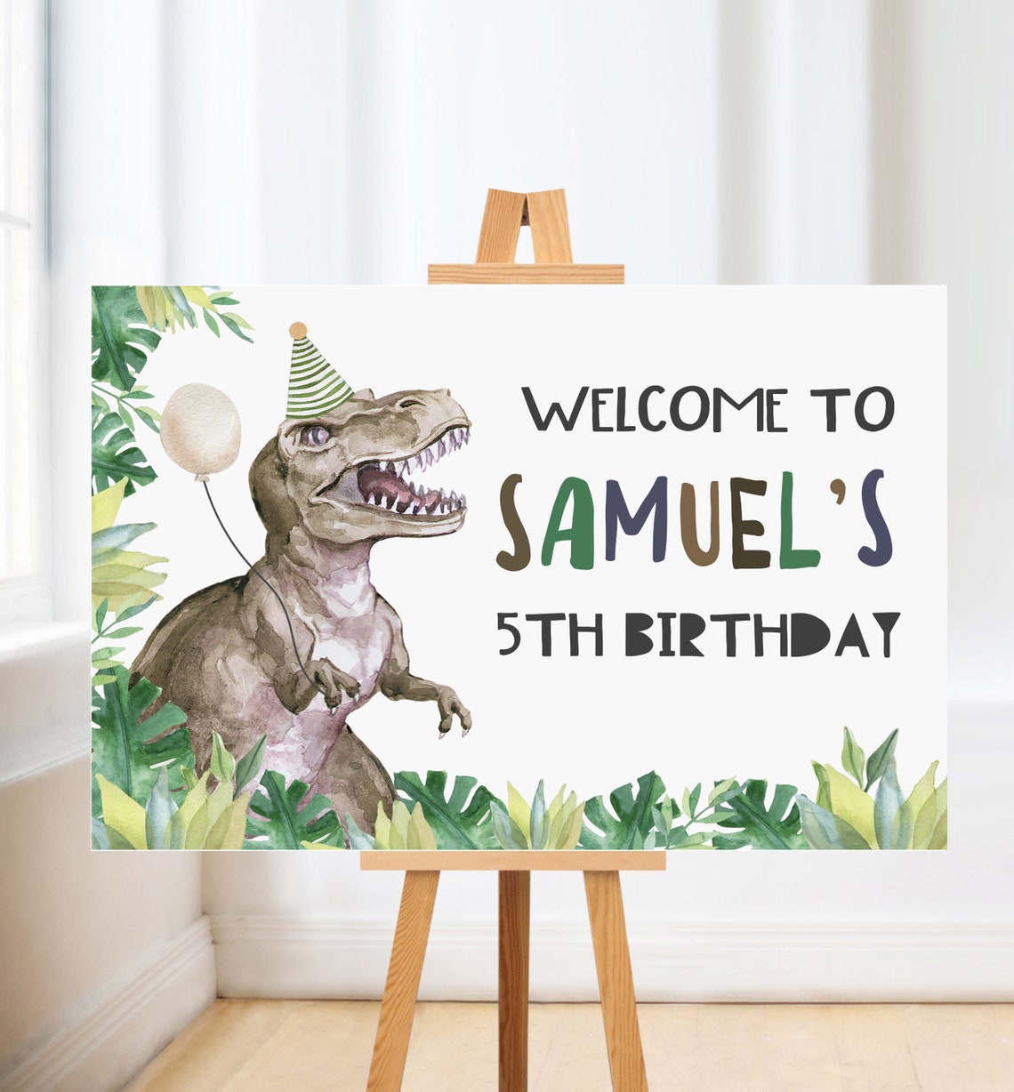 Dinosaur Birthday Party Poster Digital Download Dinosaur Party - Etsy