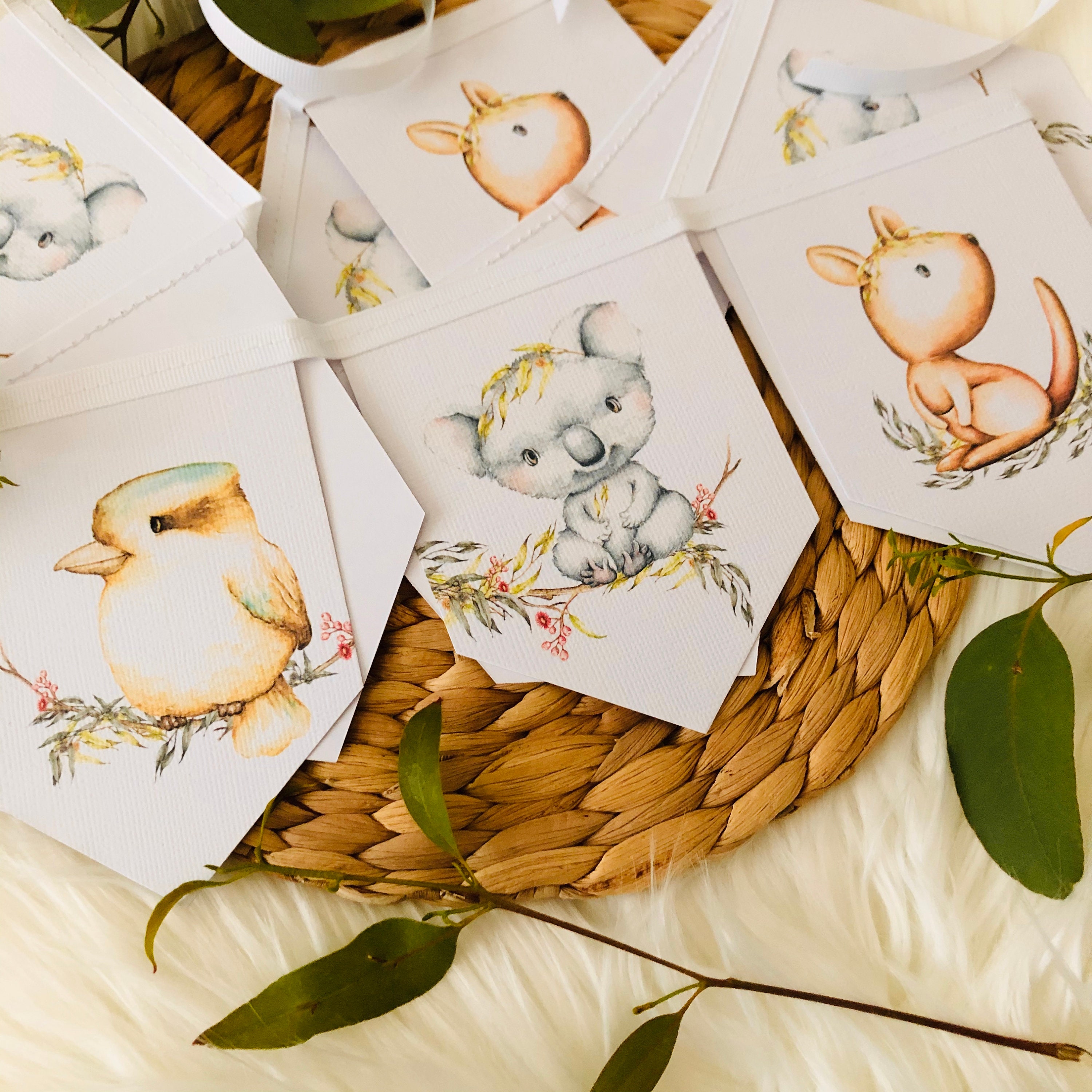 Kids ROOM FLAG BUNTING Aussie Animals Kids Room Decor - Etsy