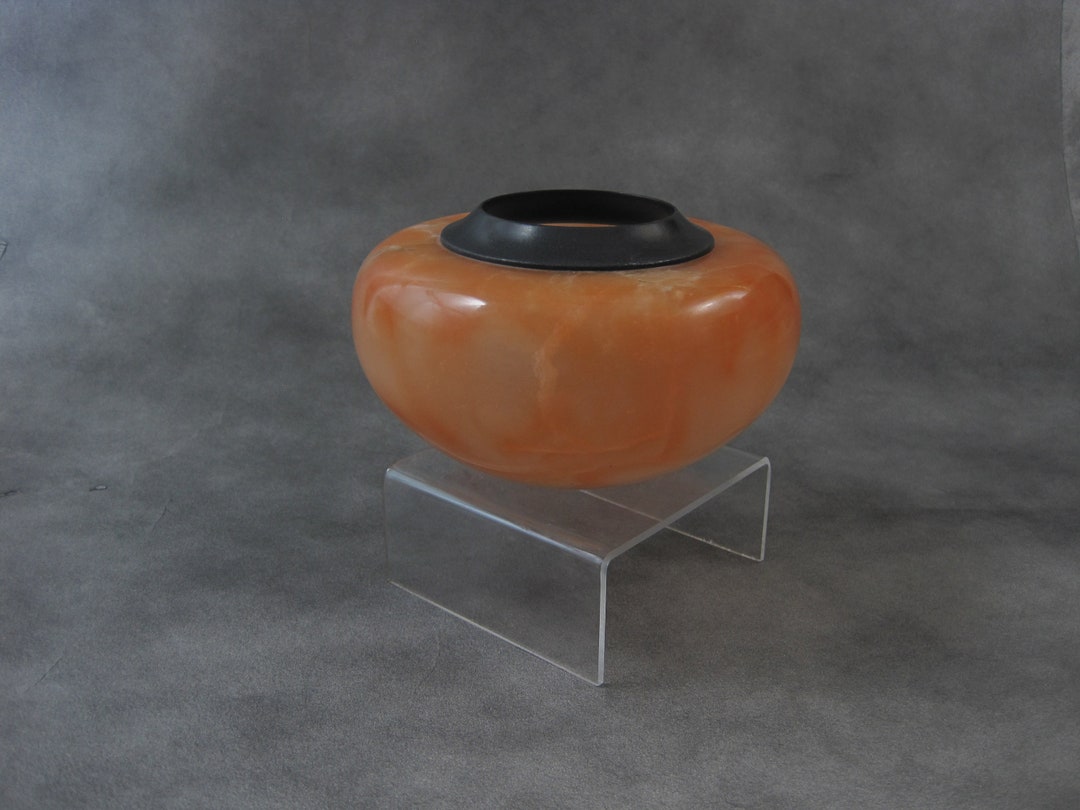 Lathe Turned Decorative Alabaster Vessel - Etsy