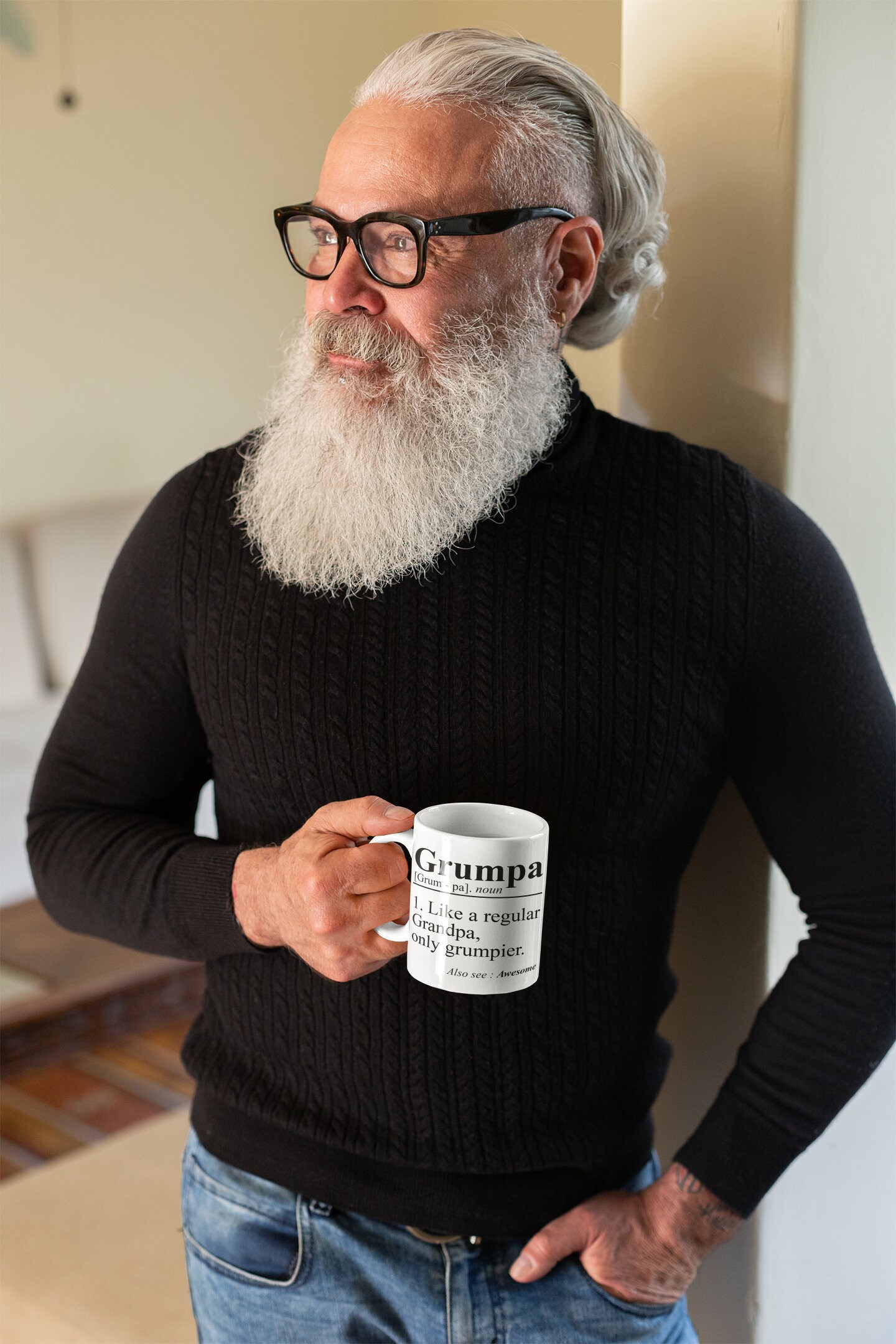 Grumpa Definition - Funny Grumpy Grandpa, Grandad, Papa Mug - Etsy UK