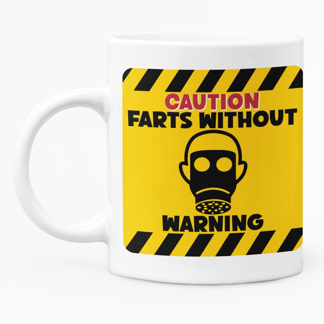 Caution Farts Without Warning Funny Father Mug - Etsy