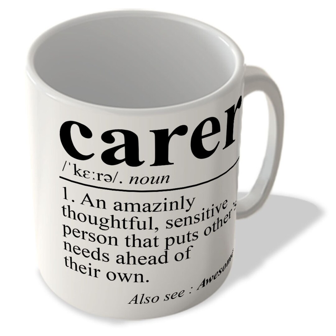 Carer Definition - Thoughtful, Sensitive - Job Mug - Etsy UK