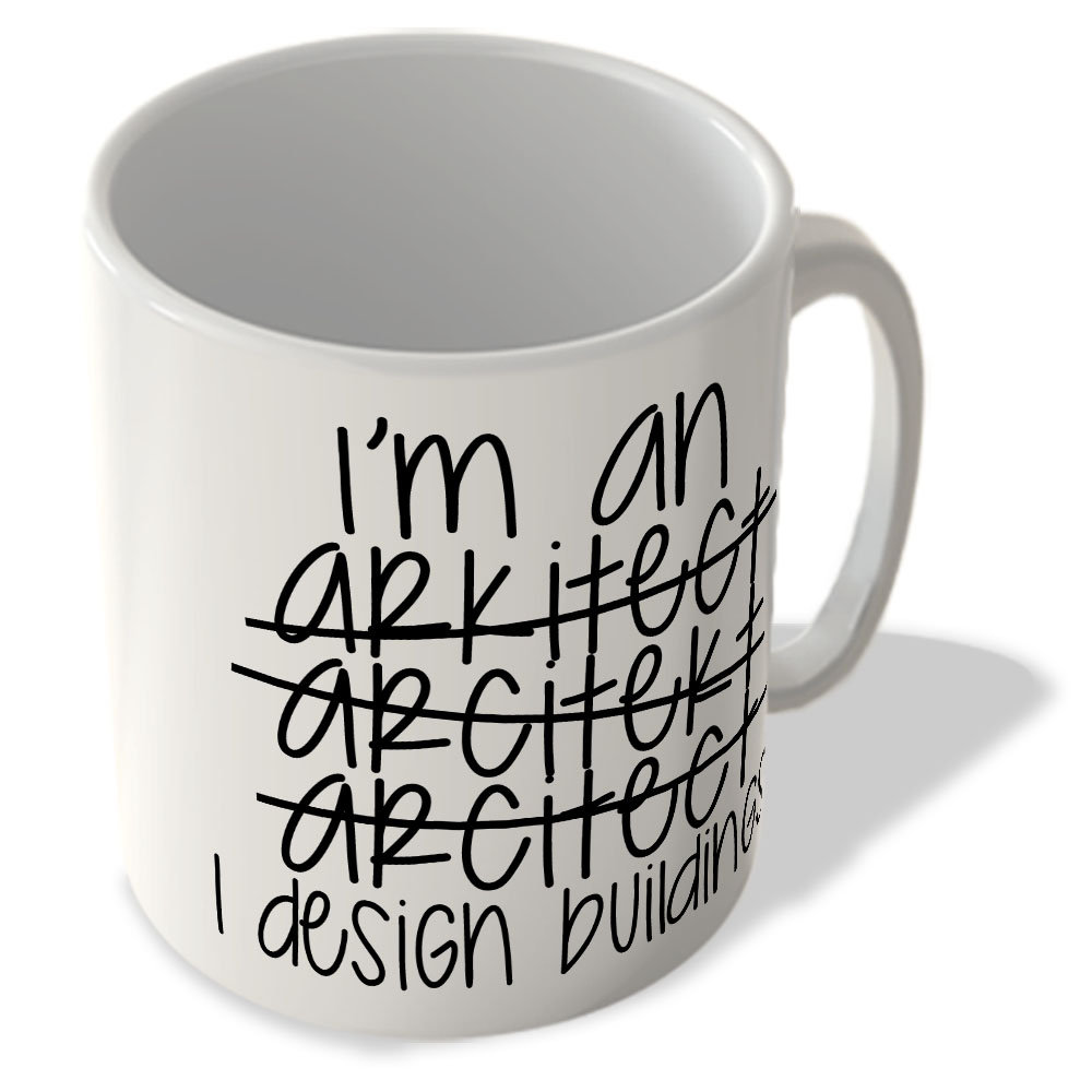 Architect - I Design Buildings - Mug - Etsy UK