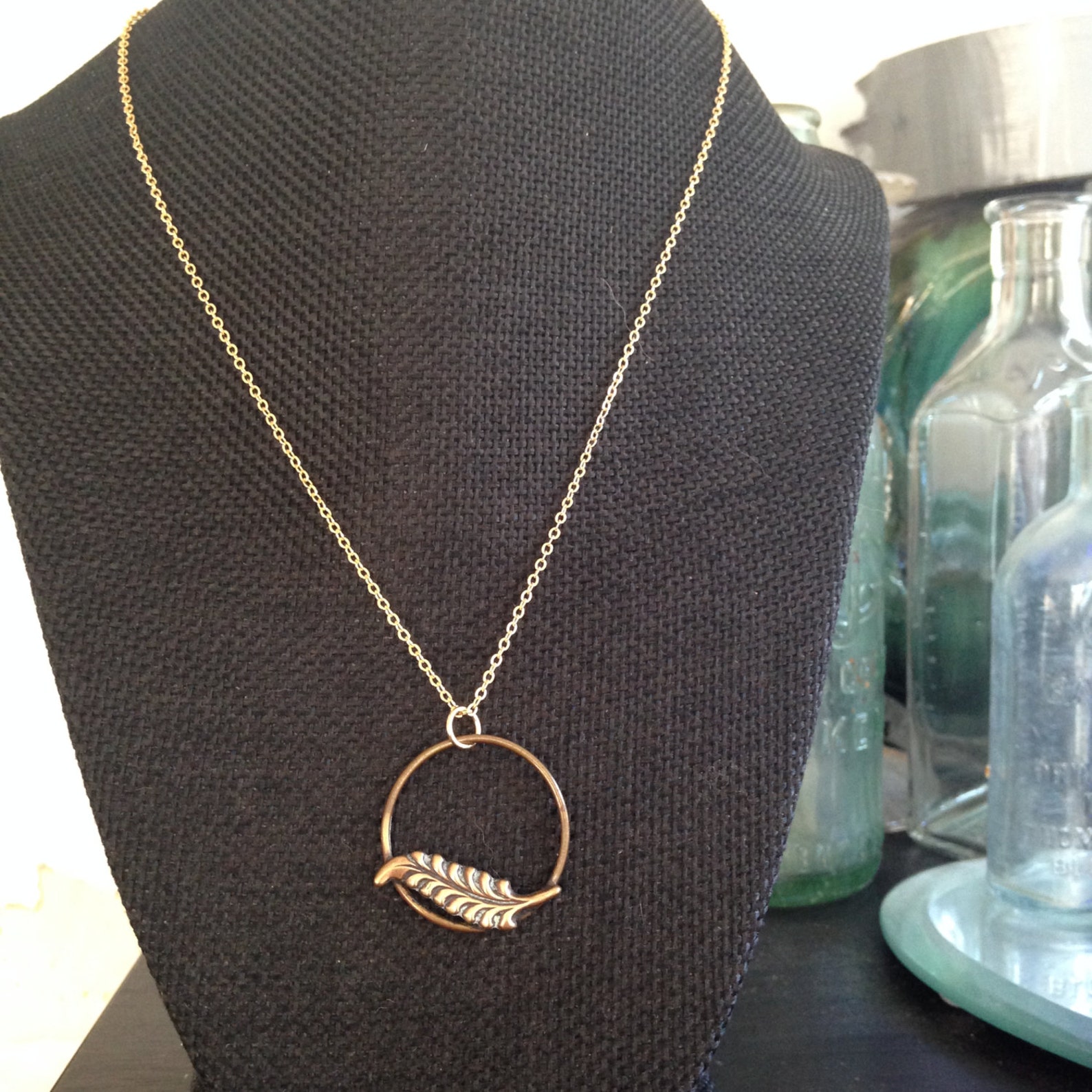 Vintage Copper Pendant Necklace Copper Necklace Copper - Etsy